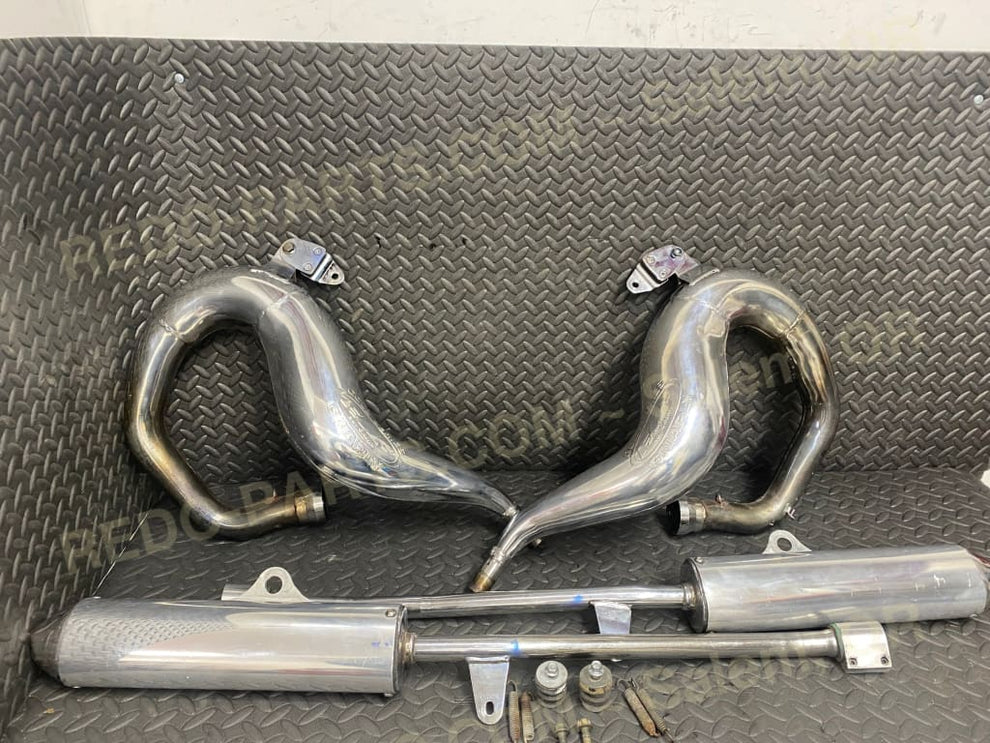 FMF Gnarly Pipes with Stingers and Silencers. *USED* – Re-Do Banshee