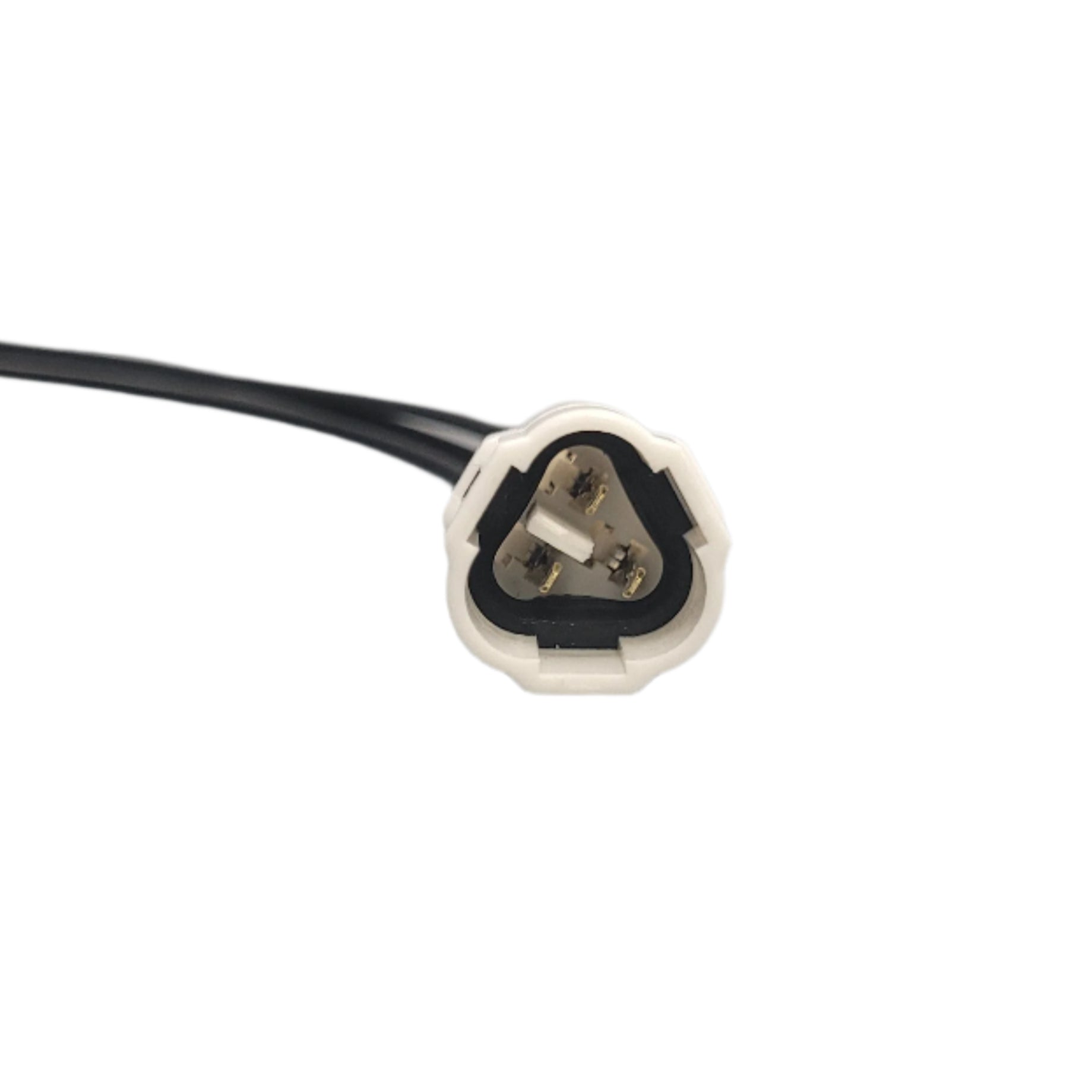OEM Style Headlight Pigtail Connector, 3 Wire Triangle, Male, HARNESS ...